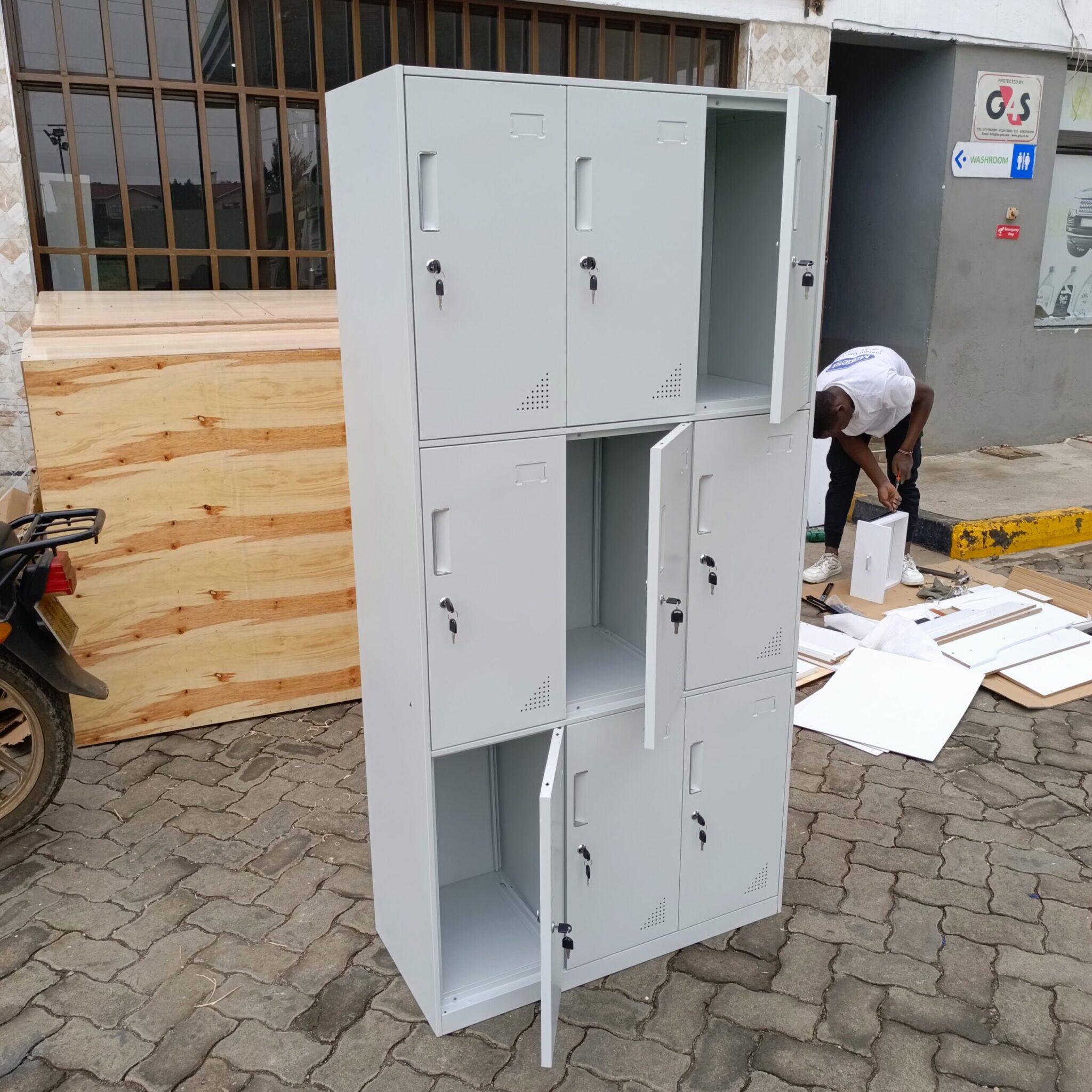 9 Lock Steel Office Cabinet - Taccio - Furniture Shop in Kenya